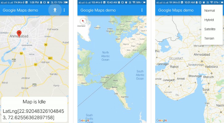 A Flutter Application Demonstrate Google Map