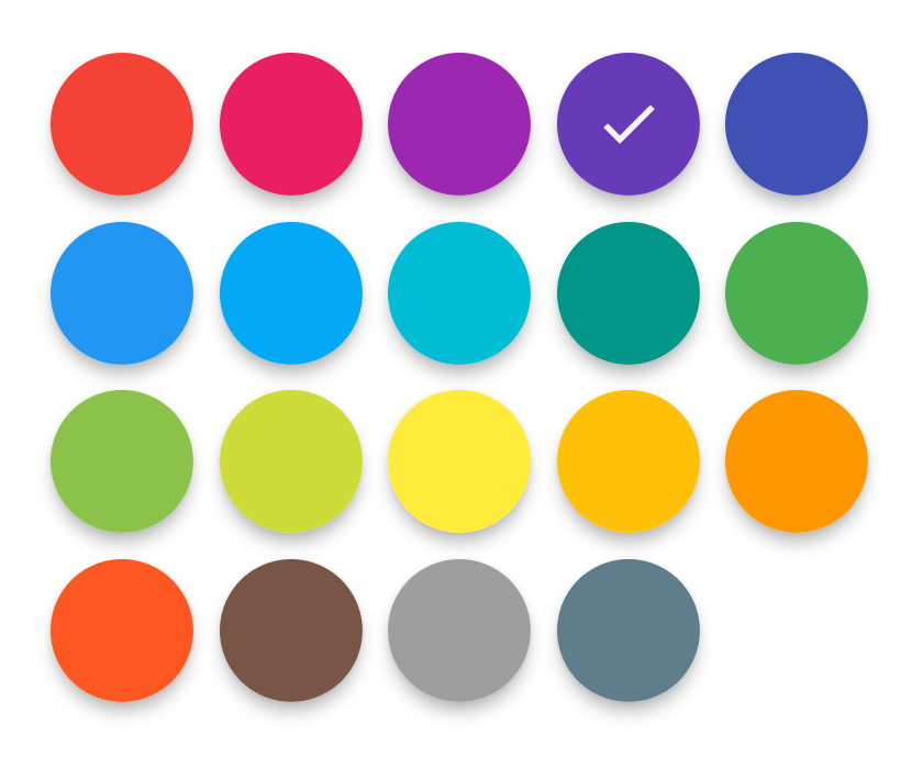 Flutter Material Color Picker