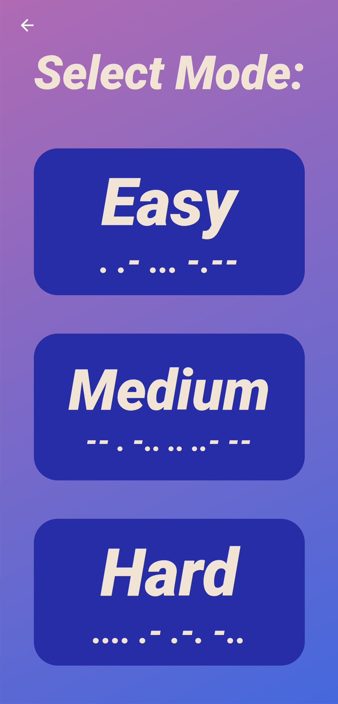 A Simple Morse Code App A Simple Morse Code App