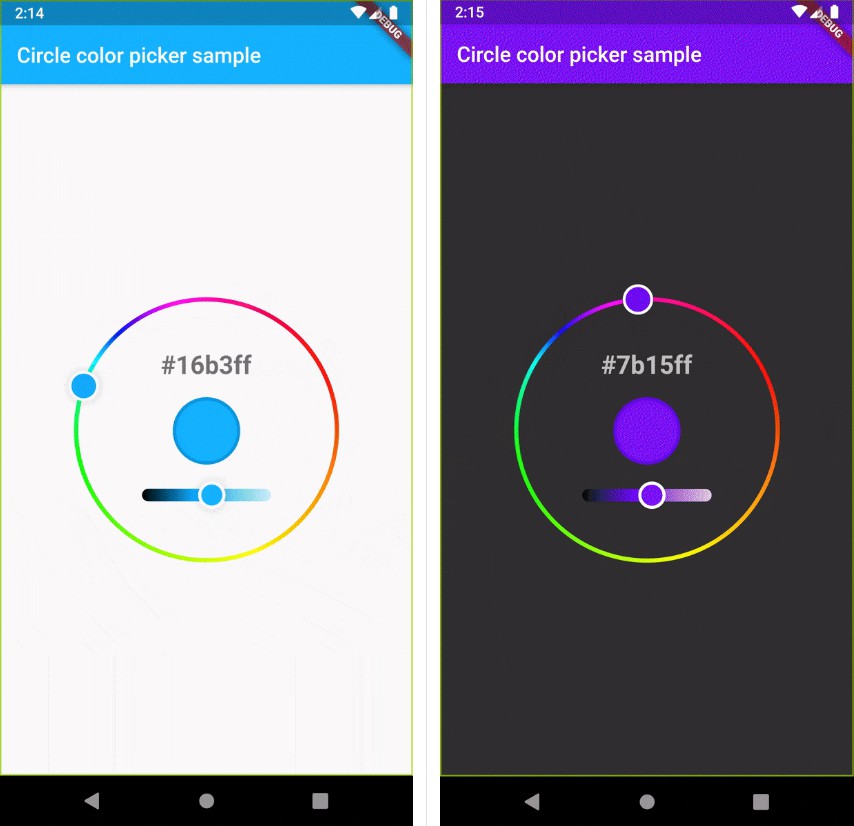 A Circle Color Picker For Flutter