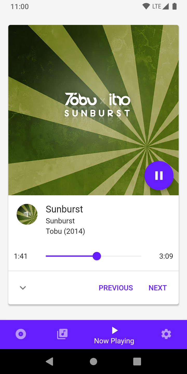 A flutter music app with a beautiful UI