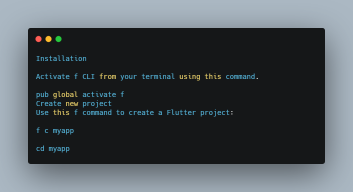 A Simple Shortcut Command Line Interface For A Lazy Flutter Developer 