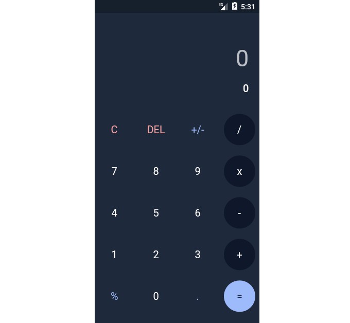A Basic Calculator App using Flutter A Basic Calculator App using Flutter