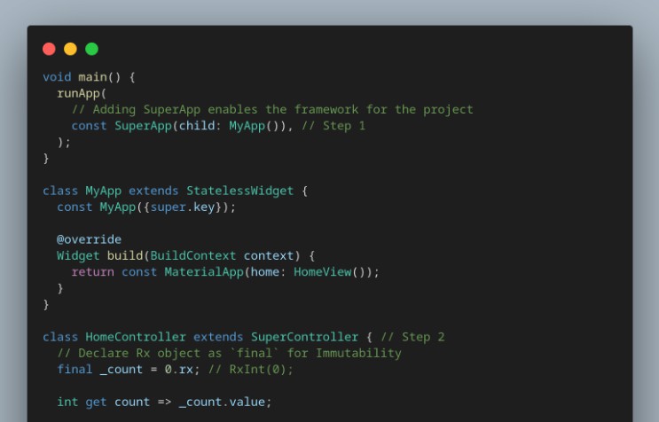 Reactive state management framework for scalable flutter applications Reactive state management framework for scalable flutter applications