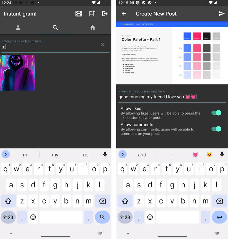 An instagram clone with firebase and flutter An instagram clone with firebase and flutter